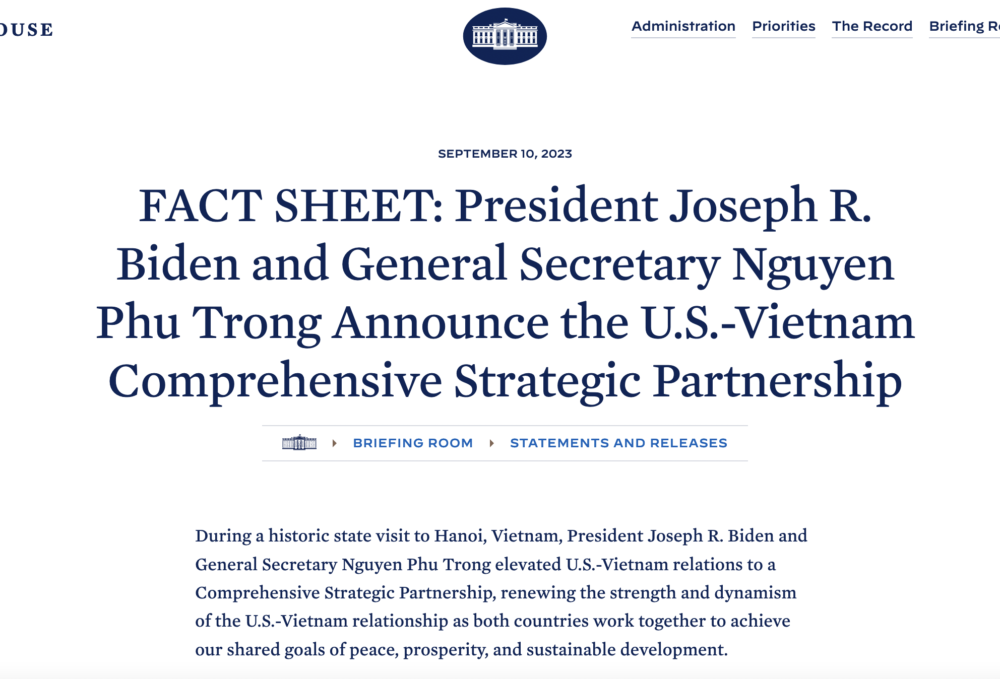 米国とベトナムが包括的戦略的パートナーシップ、生成AI開発などで協力 | AAiT